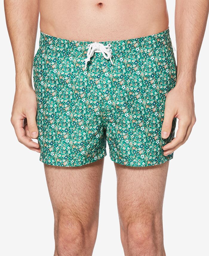 Original Penguin Men's Ditsy Floral-Print Quick-Dry Swim Trunks - Macy's