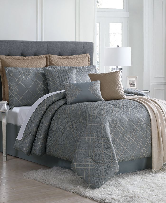 Pem America Dunham 10-Pc. Queen Comforter Set, Created for Macy's - Macy's