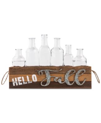Home Essentials Hello Fall Wood Box - Macy's