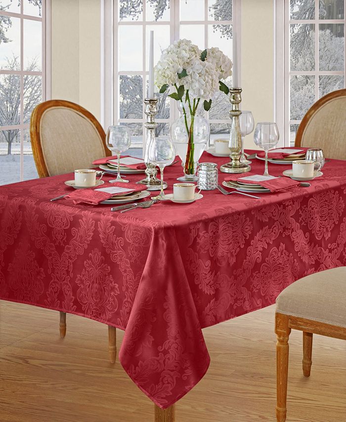 Elrene Barcelona Red 52" x 70" Tablecloth - Macy's