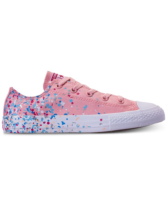 Converse Girls' Chuck Taylor All Star Ox Confetti Casual Sneakers from ...