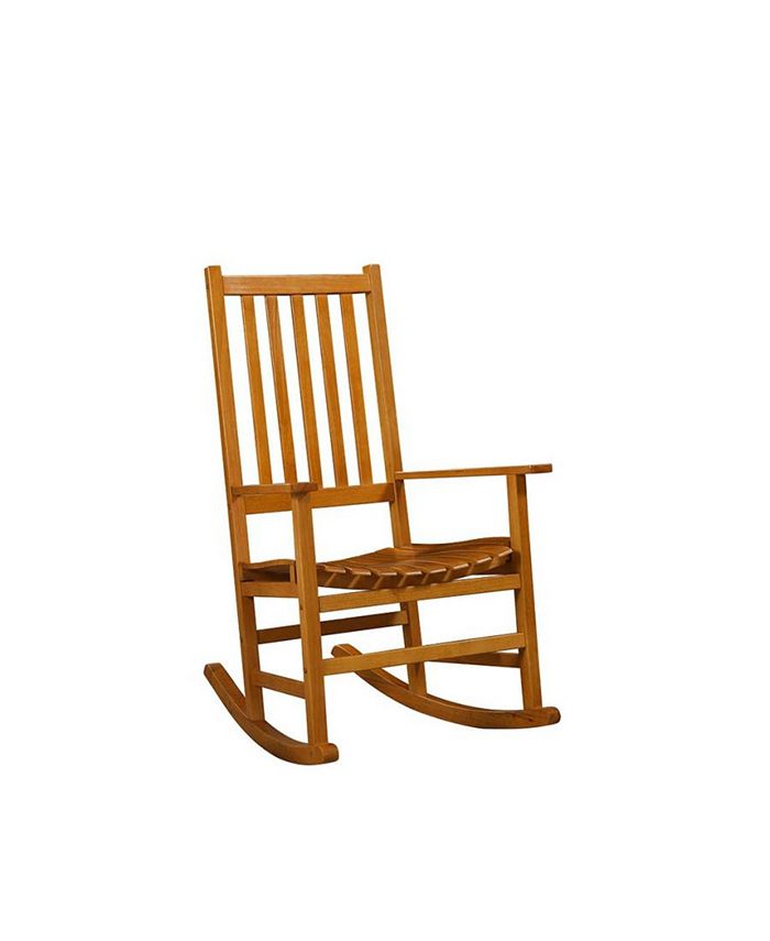 Coaster Home Furnishings Longwood Casual Wood Rocking Chair - Macy's