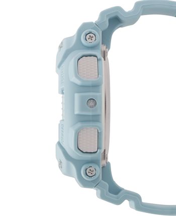 G-Shock Women's Analog-Digital Light Blue Resin Strap Watch 45.9mm - Macy's