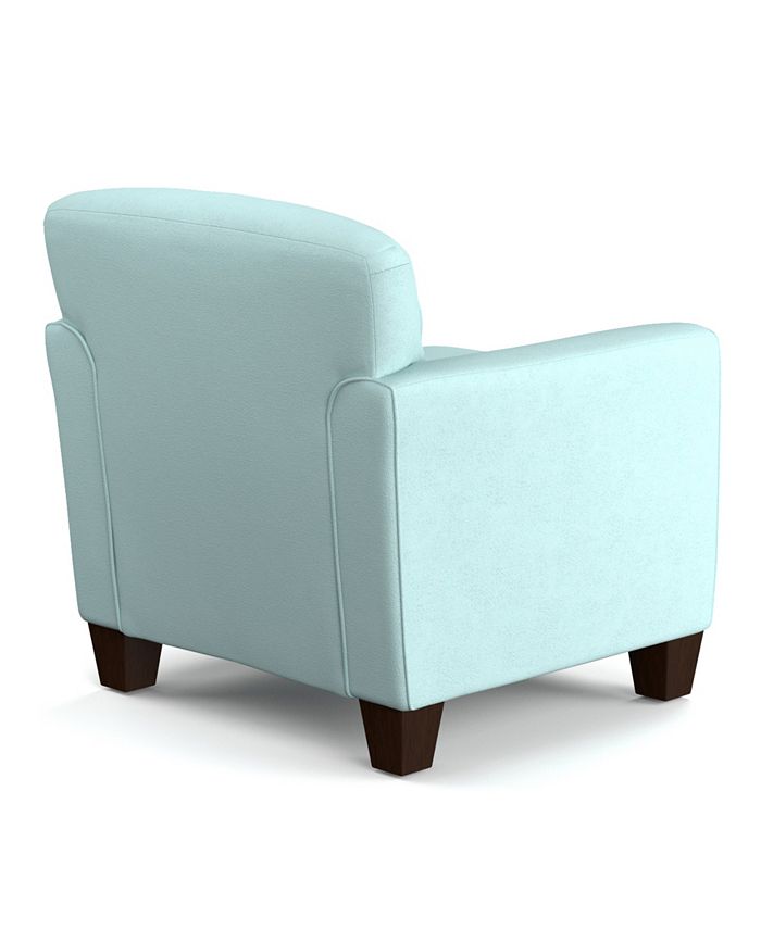 Handy Living Leonardo Microfiber Arm Chair and Ottoman - Macy's