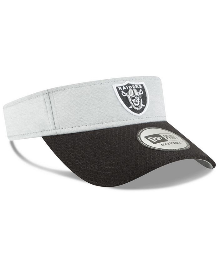New Era Oakland Raiders On Field Sideline Visor - Macy's