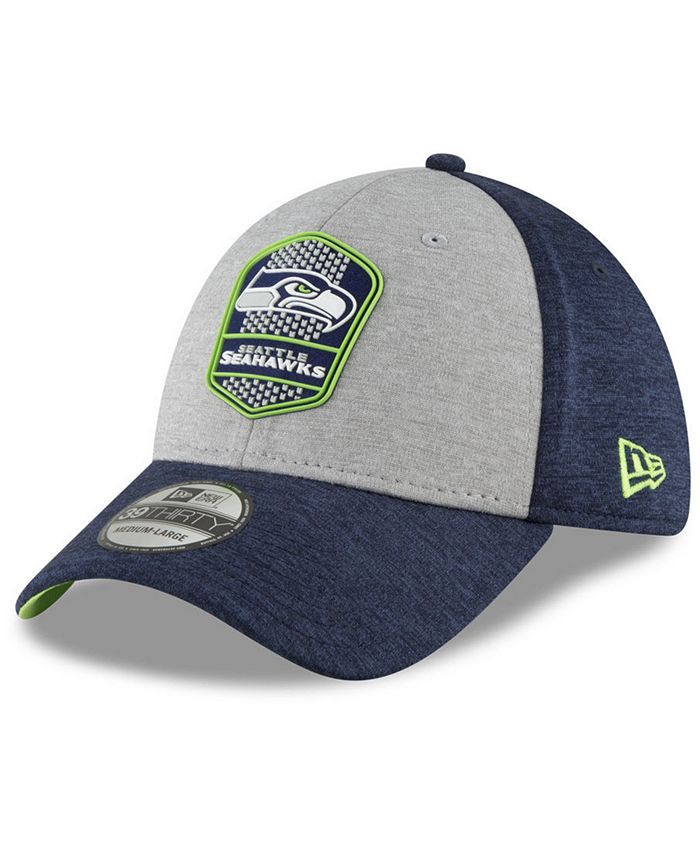 New Era Seattle Seahawks On Field Sideline Road 39THIRTY Stretch Fitted ...