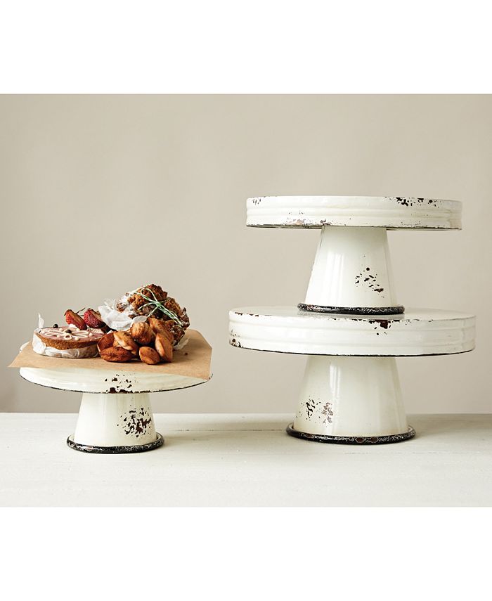 3R Studio Metal Decorative Pedestals, Set of 3 - Macy's