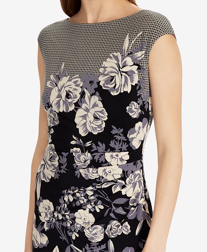 Lauren Ralph Lauren Petite Floral-Print Dress - Macy's