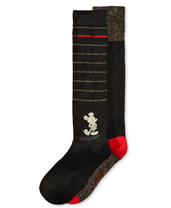 Disney 2-Pk. Mickey Mouse Legend Knee-High Socks - Macy's