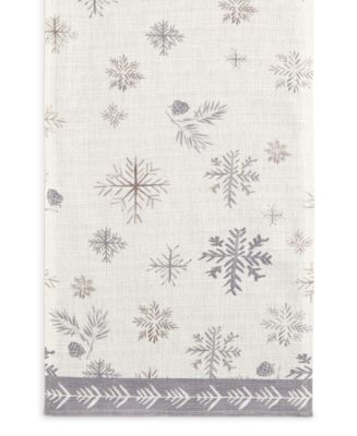 Lenox Alpine Sparkle 13" x 70" Runner - Macy's