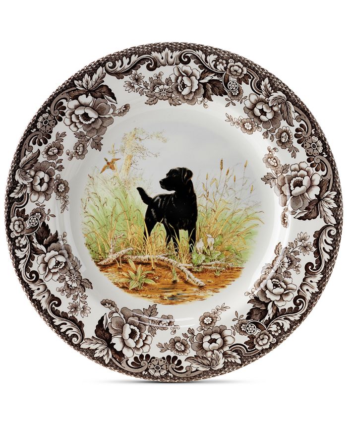 Spode Woodland Black Lab Salad Plate - Macy's