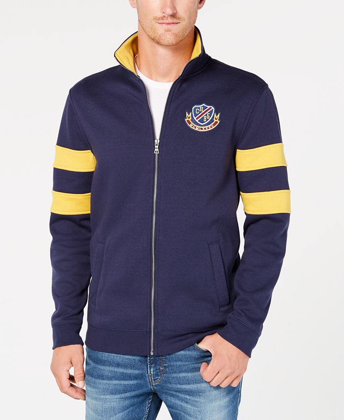 Club Room Men's Embroidered Fleece Varsity Jacket, Created for Macy's ...