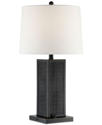 Lite Source Kenbridge Square Bluetooth Speaker Table Lamp - Macy's