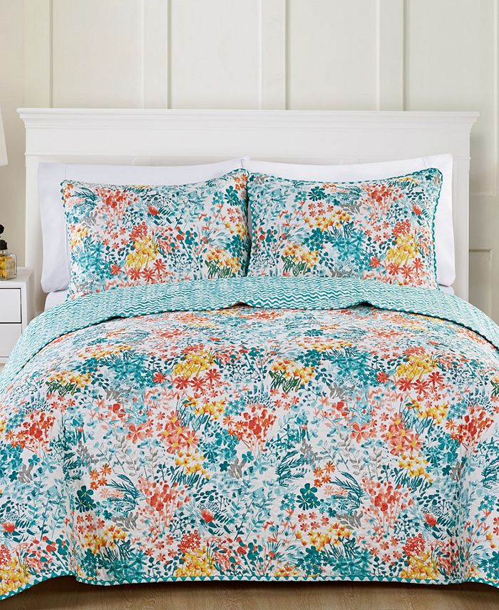 VCNY Home Kayla Reversible 5-Pc. Queen Quilt Set - Macy's
