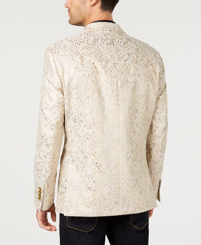Tallia Orange Men's Modern-Fit Gold Metallic Dinner Jacket - Macy's