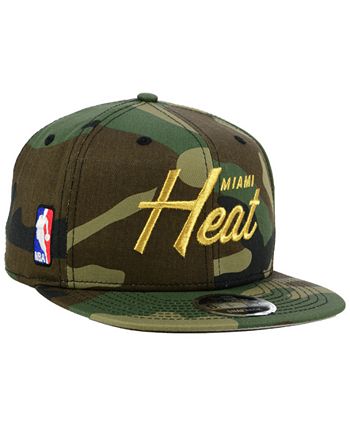 New Era Miami Heat Classic Script 9FIFTY Snapback Cap - Macy's