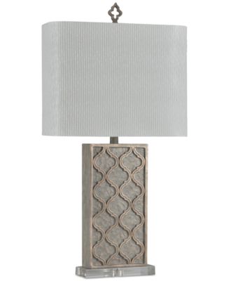 StyleCraft Stone Gray Table Lamp - Macy's