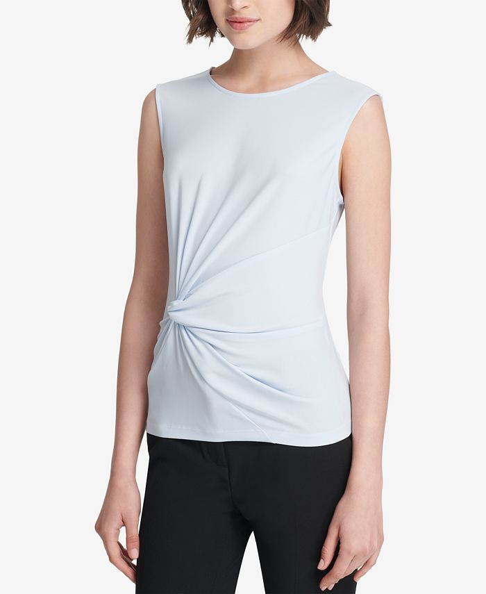DKNY Side-Knot Top - Macy's