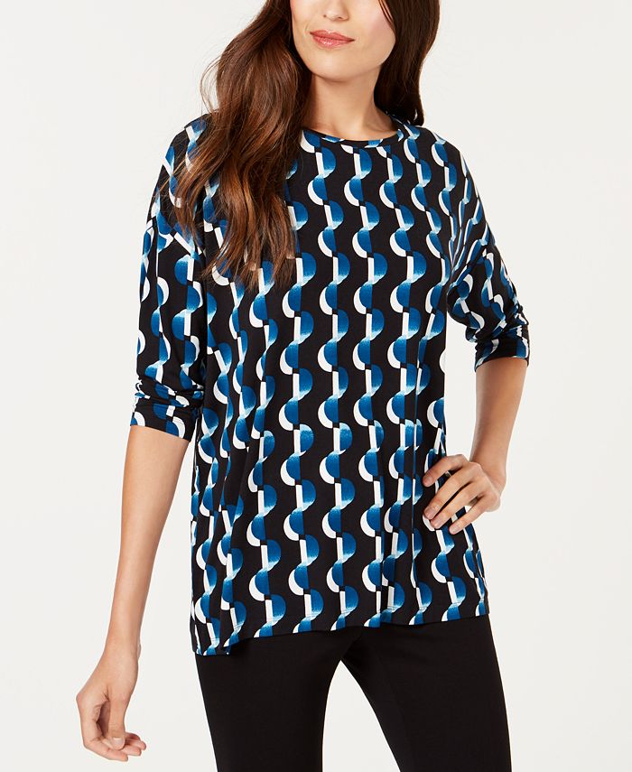 Alfani Printed Top, Created for Macy's - Macy's