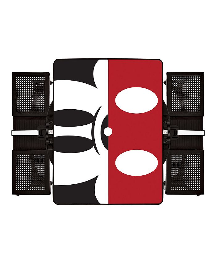 Disney Mickey Mouse Silhouette Picnic Table Portable Folding Table with ...
