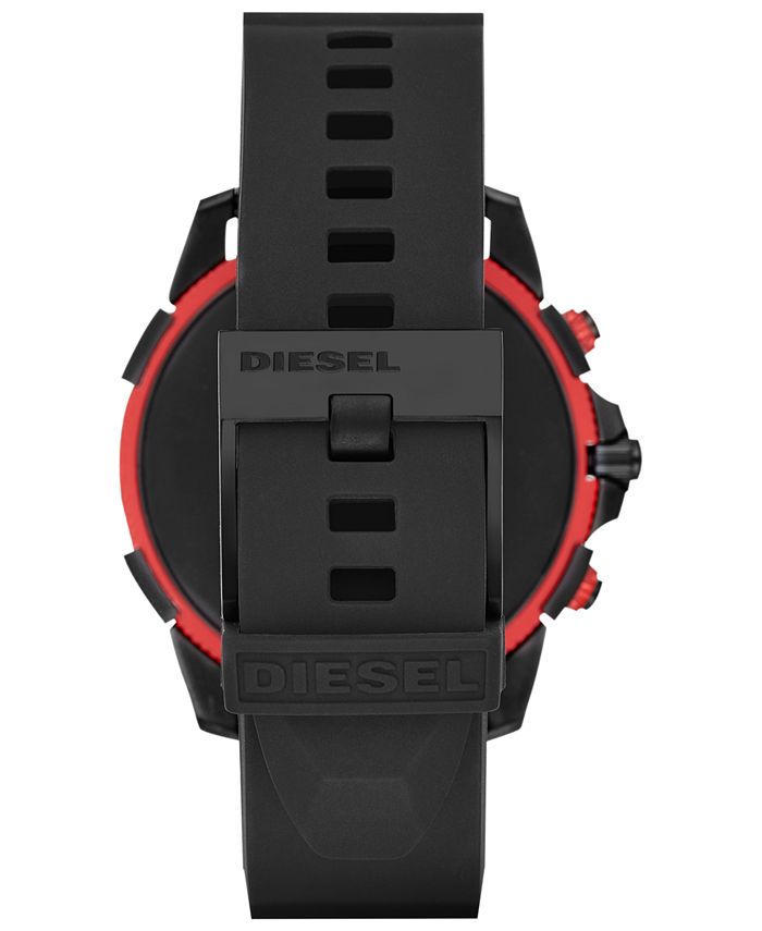 Diesel Men's Full Guard 2.5 Black Silicone Strap Touchscreen Smart ...