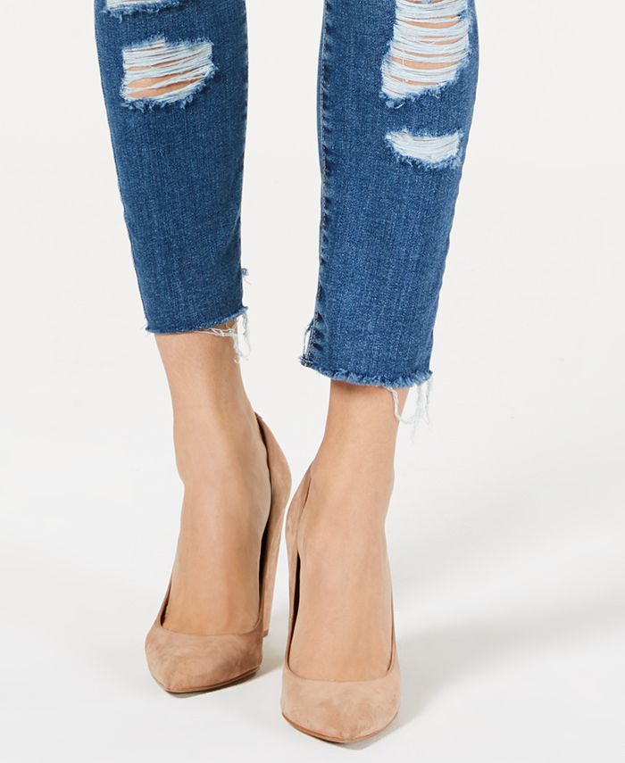 GUESS Ripped Skinny Jeans - Macy's