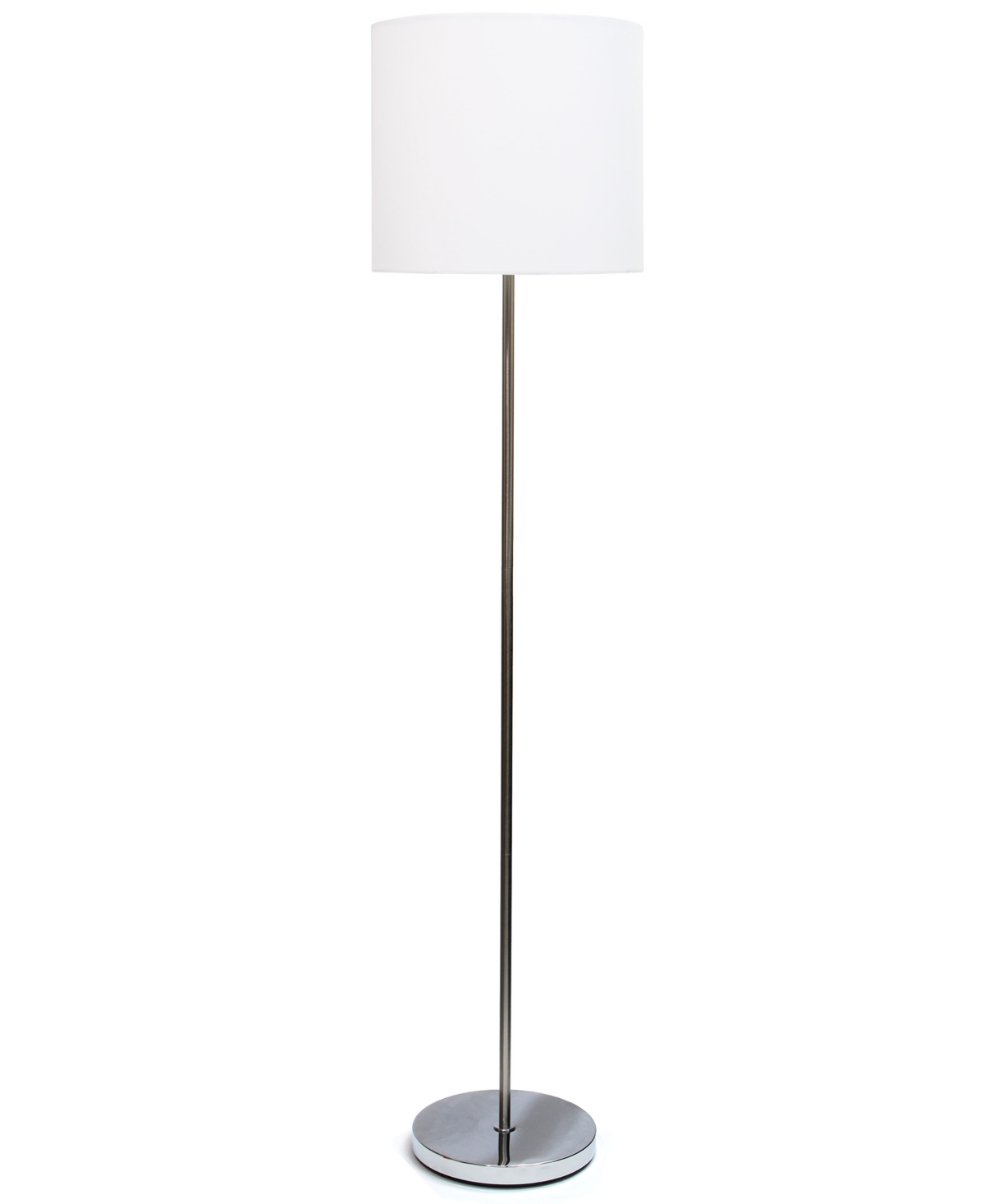 Click here for Simple Designs Brushed Nickel Drum Shade Floor Lam... prices