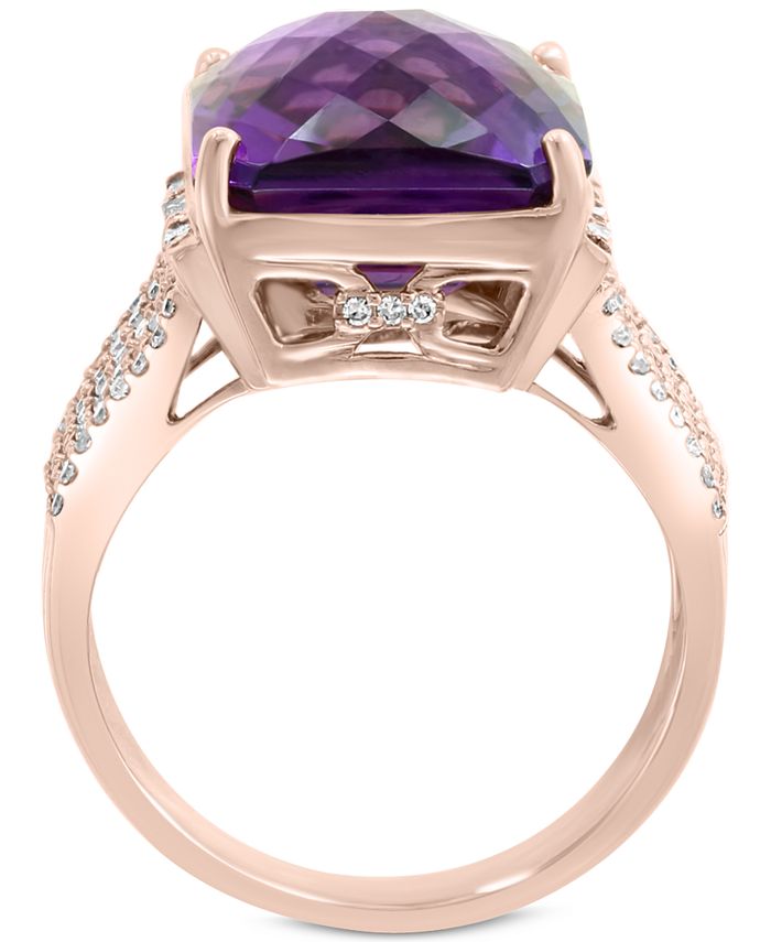 EFFY Collection EFFY® Amethyst (10-7/8 ct. t.w.) & Diamond (1/3 ct. t.w ...