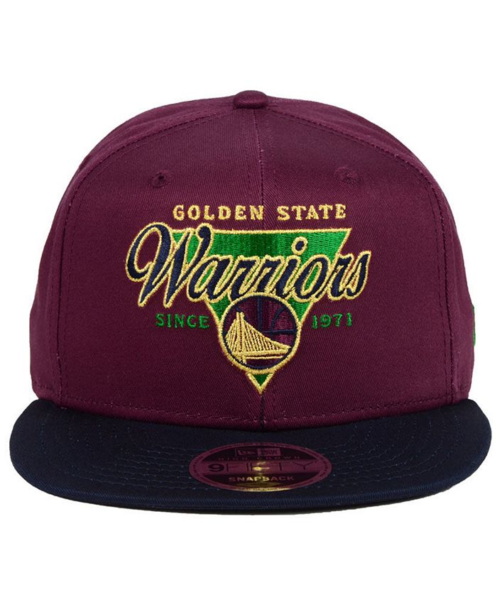 New Era Golden State Warriors 90s Throwback 9FIFTY Snapback Cap - Macy's