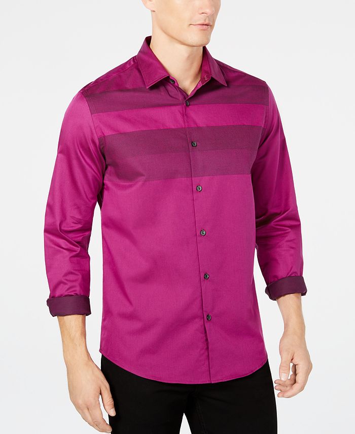 Alfani Men's Colorblocked Shirt, Created for Macy's - Macy's