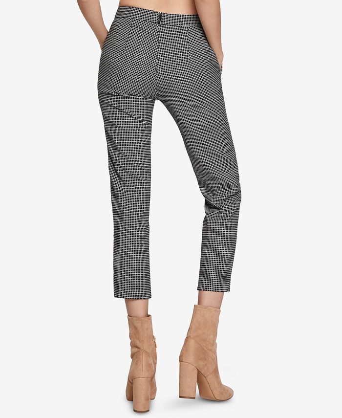 BCBGeneration Cropped Jacquard Pants - Macy's