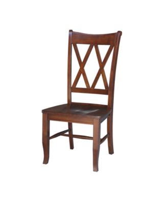 Double X-Back Chair , Set of 2 - Macy's