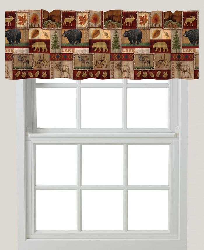Laural Home Lodge Collage 60"x18" Window Valance - Macy's