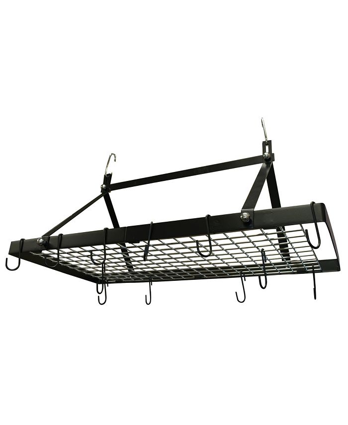 Range Kleen Stainless Steel Rectangular Ceiling Pot Rack - Macy's
