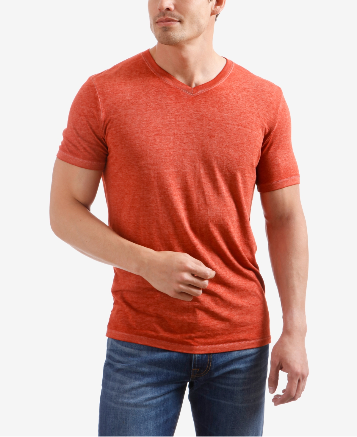 Click here for Lucky Brand Mens Burnout V-Neck Short Sleeve T-Shi... prices