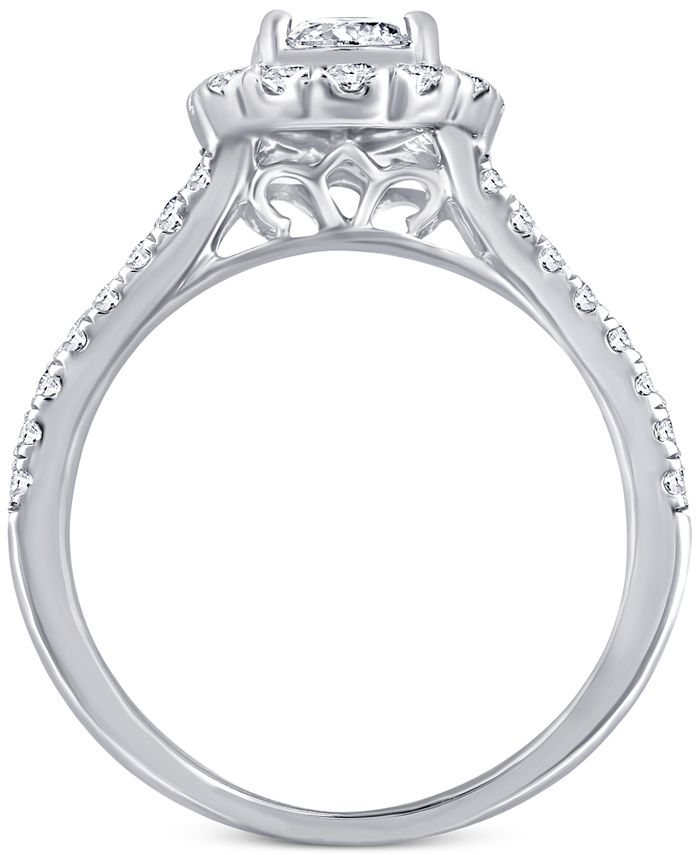 Macy's Diamond Teardrop Openwork Engagement Ring (1-3/4 ct. t.w.) in ...