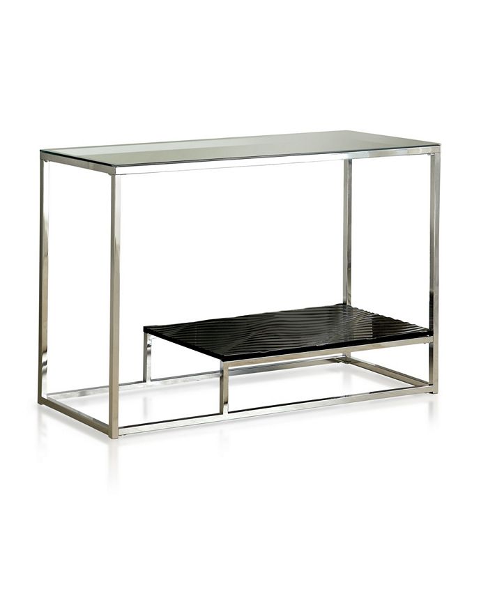 Furniture of America Nadia Glass Top Console Table - Macy's