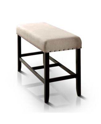 Langly Upholstered Pub Bench - Macy's