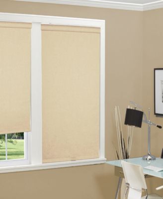 Cordless Linen Look Thermal Fabric Roller Shade, 31"x66" - Macy's
