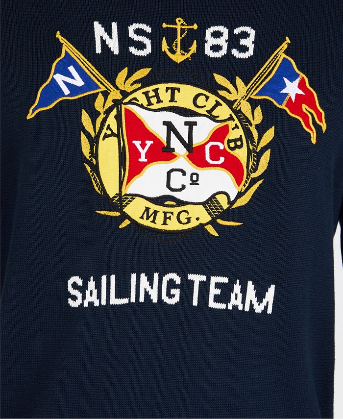 Nautica Men's Nautical Graphic Crewneck Sweater - Macy's