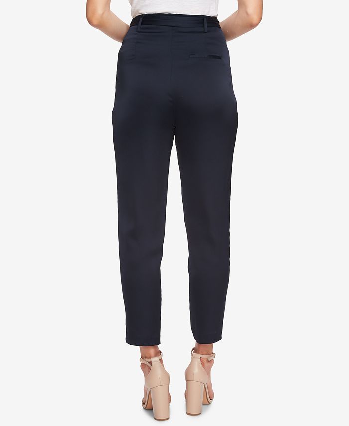 CeCe Tie-Belt Ankle Pants - Macy's