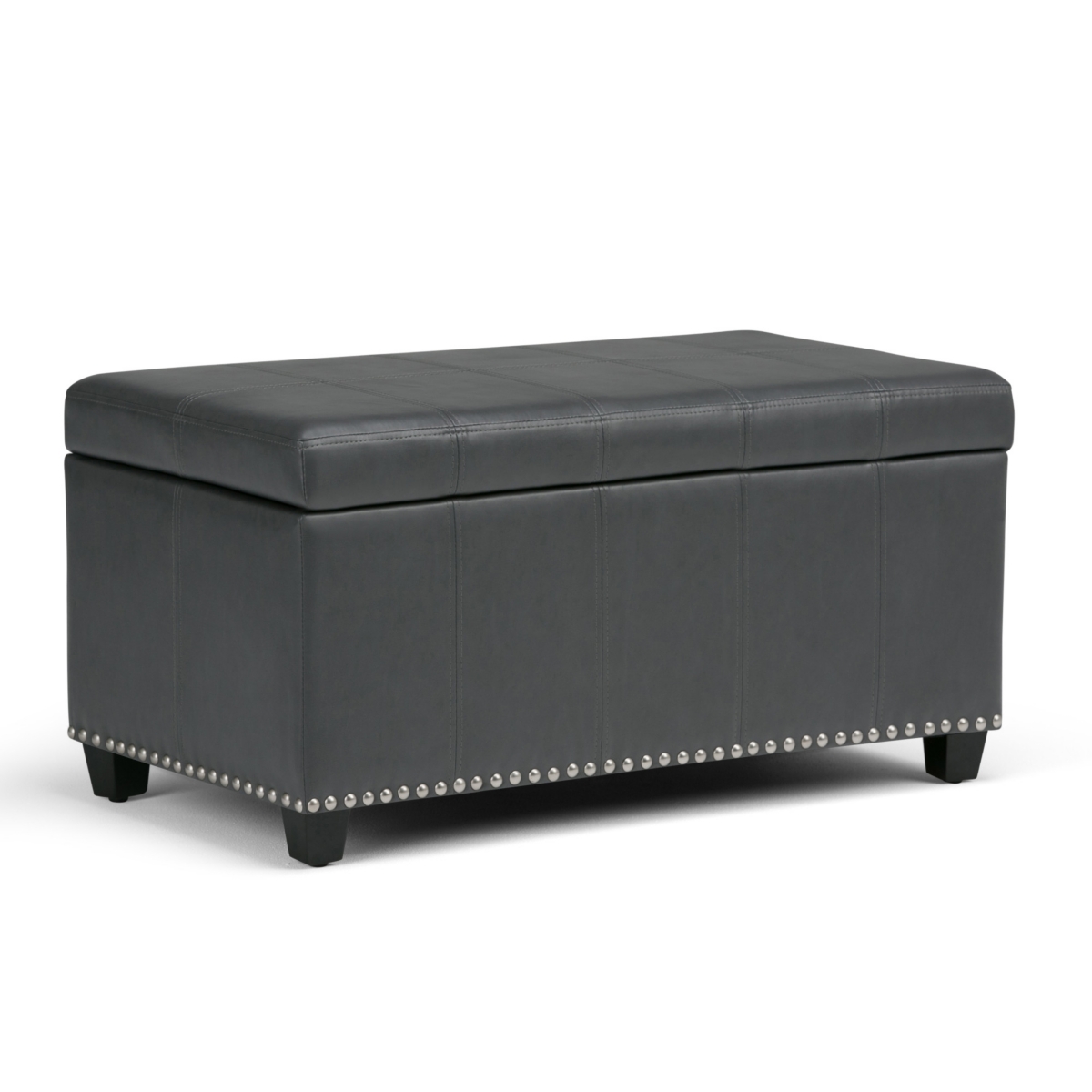 Click here for Closeout! Amelia Ottoman - Grey prices
