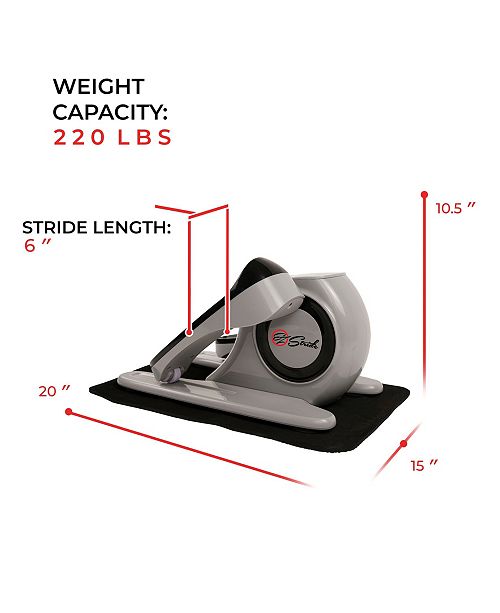 Sunny Health & Fitness Motorized Auto Assisted Elliptical Peddler ...