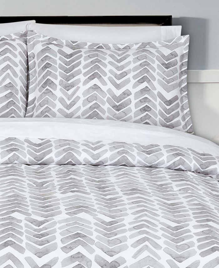 Nouvelle Home Painted Chevron Twin XL Comforter Set - Macy's