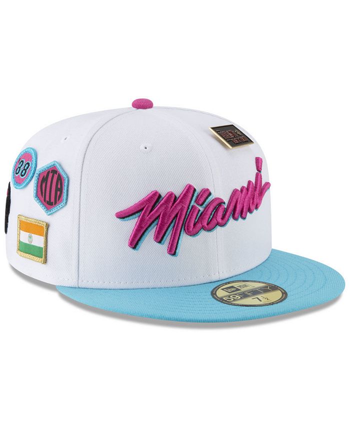 New Era Miami Heat City On-Court 59FIFTY FITTED Cap - Macy's