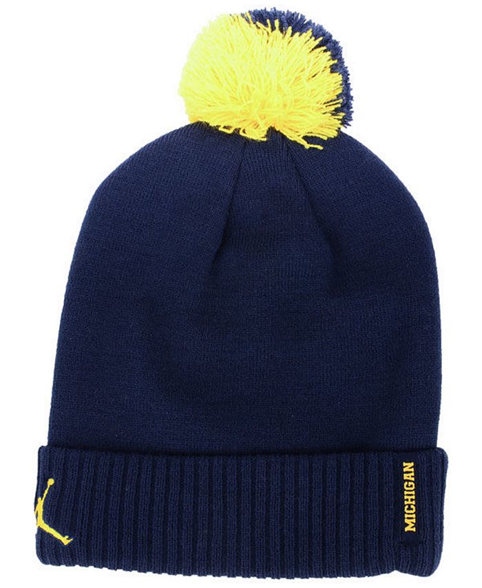 Nike Michigan Wolverines Beanie Sideline Pom - Macy's