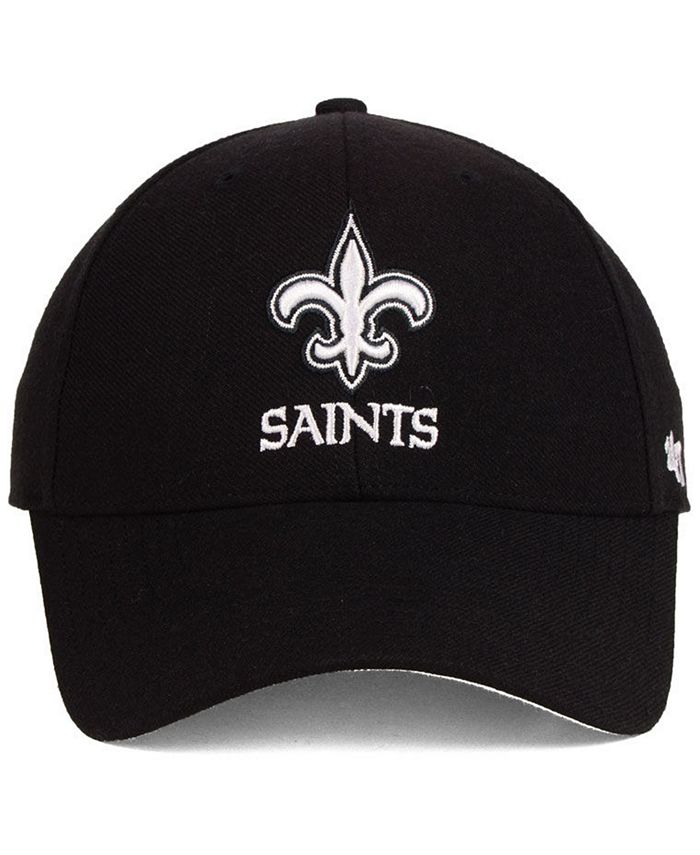 '47 Brand New Orleans Saints Black & White MVP Strapback Cap - Macy's