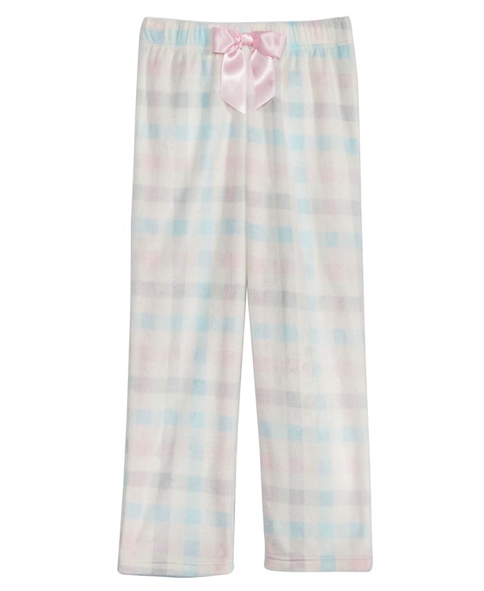 Max & Olivia Big Girls Plaid-Print Pajama Pants - Macy's
