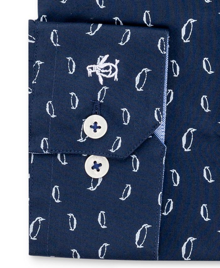 Original Penguin Men's Heritage Slim-Fit Comfort Stretch Penguin Print ...