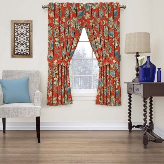 Waverly Brighton Blossom Floral Window Curtain - Macy's